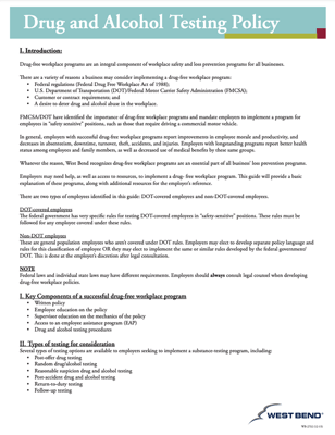 Drug and Alcohol Testing Policy