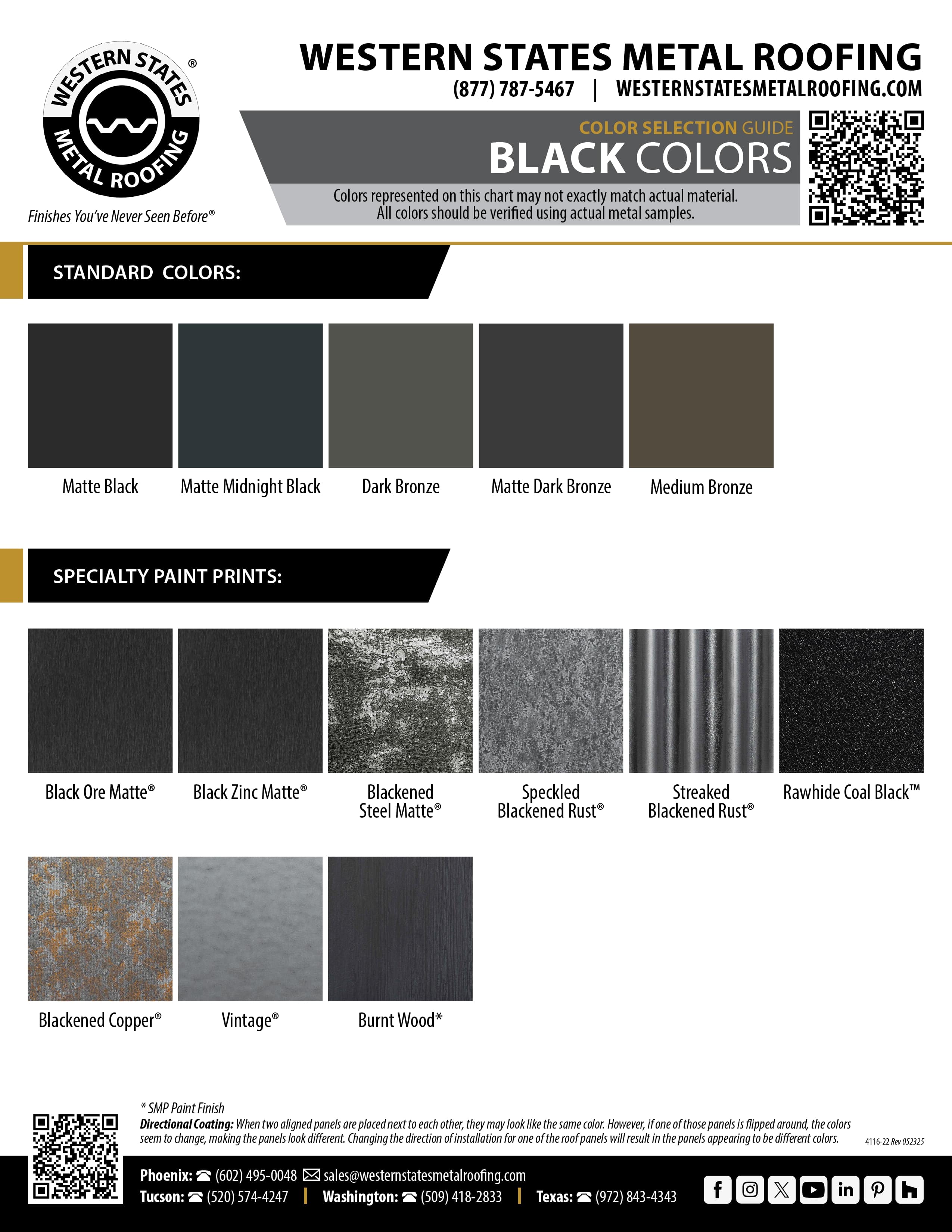 Metal Roofing Color Charts | Over 100 Colors | Buy Mfg. Direct & Save