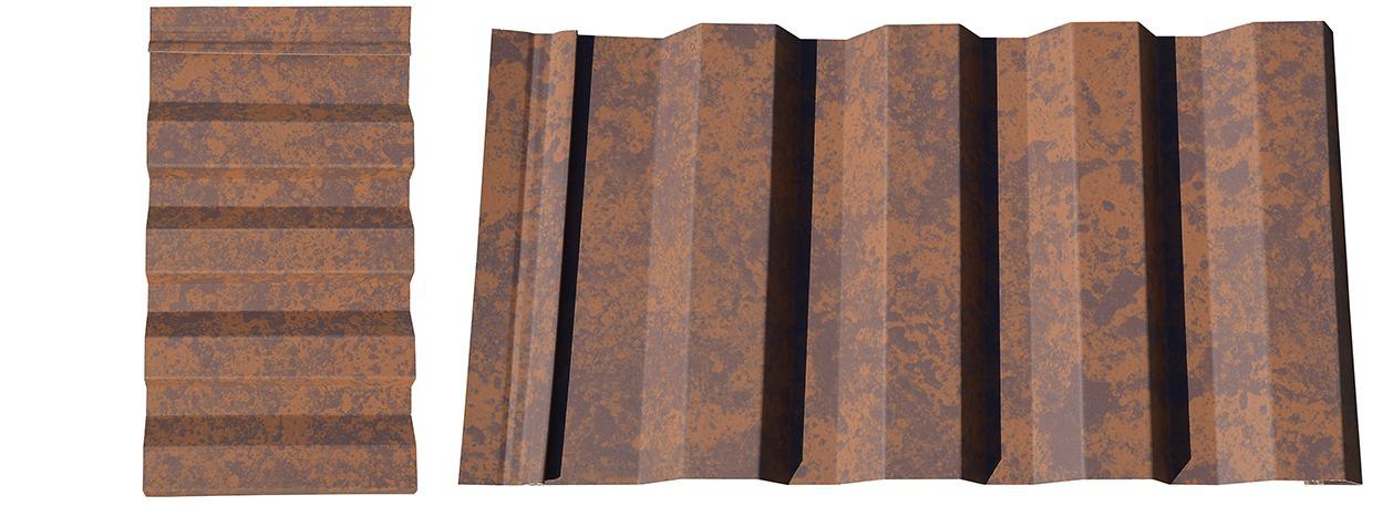 Fresh Rust® Metal Roof Panels - Painted To Look Like Real Rust