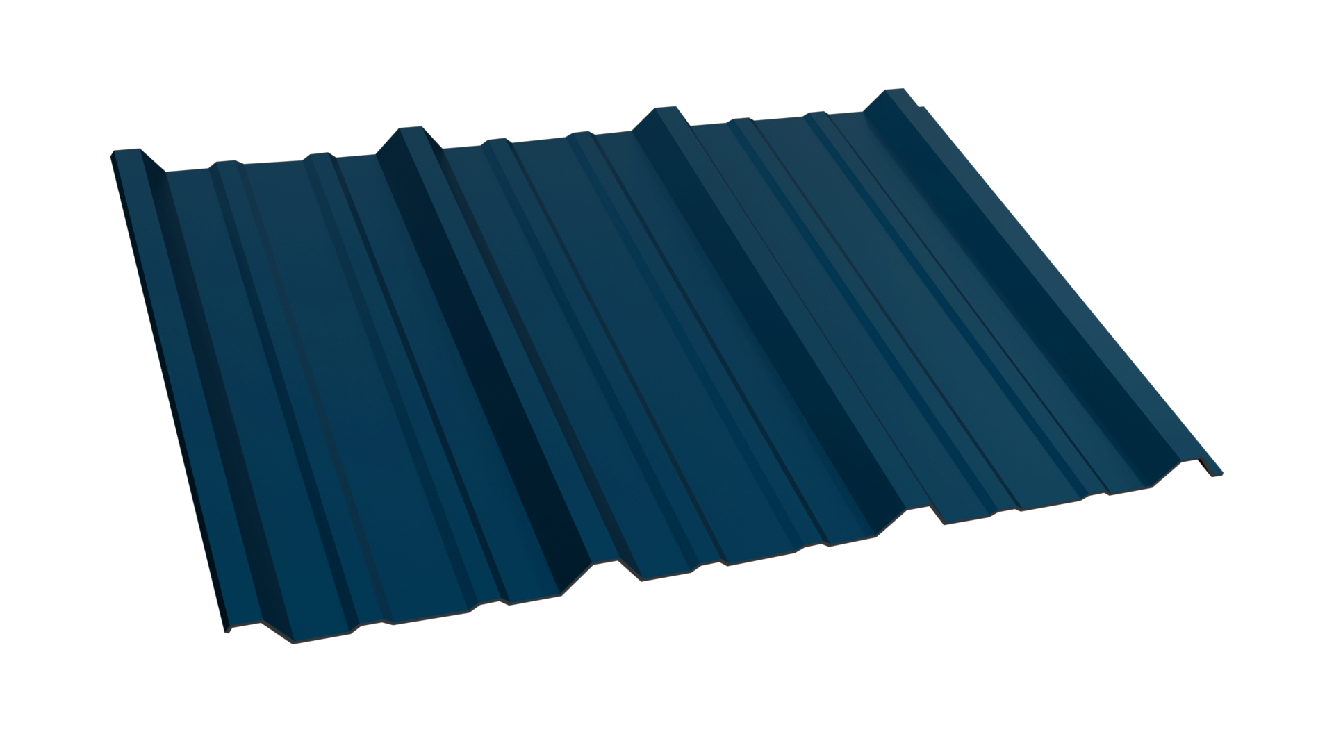 Metal Wall and Roof Panels In Regal Blue