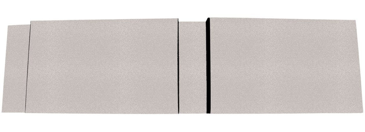 Metal Wall and Roof Panels In Silver Metallic