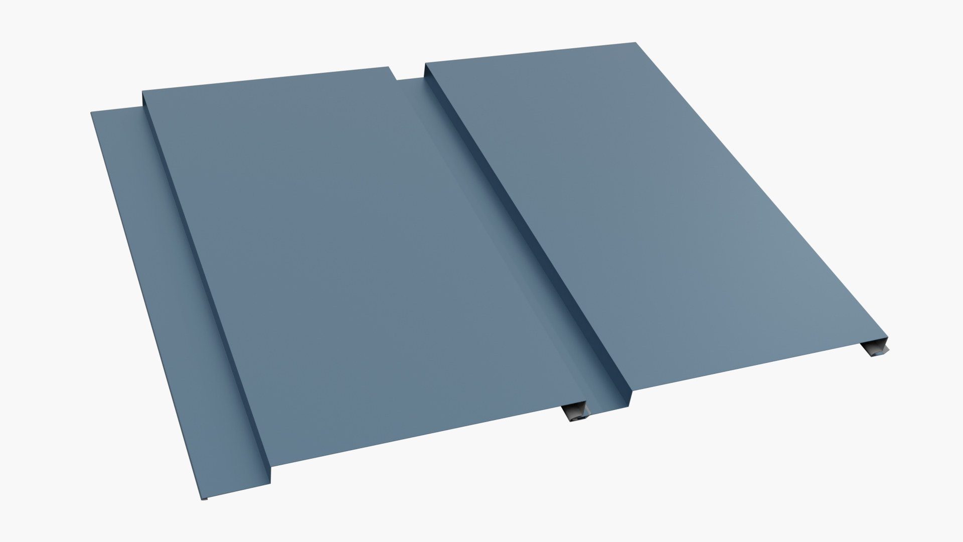 Metal Wall and Roof Panels in Slate Blue
