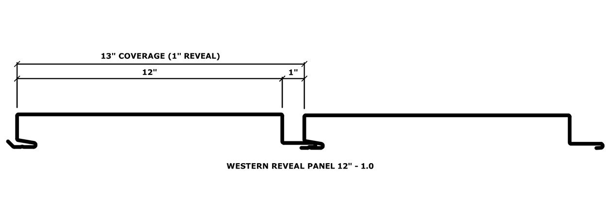 Western Reveal® Metal Wall Panel With A 1-Inch Reveal