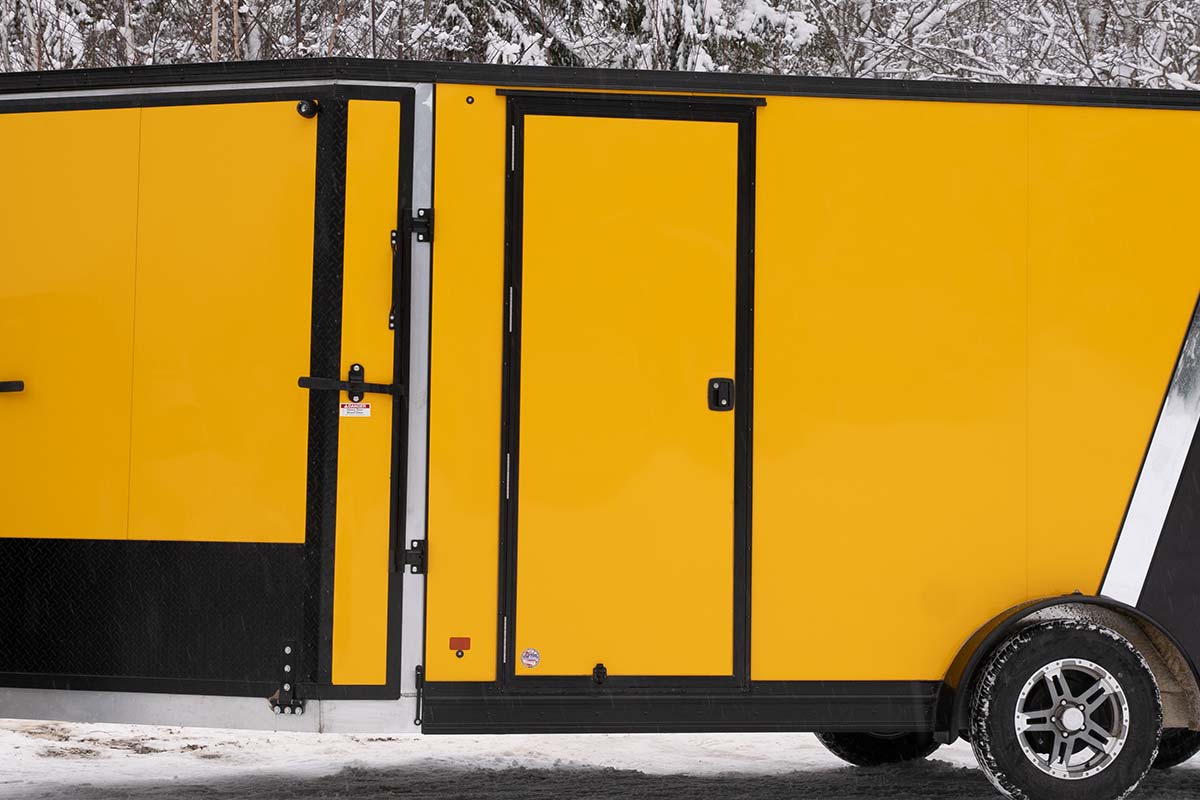 SnoPro Enclosed Inline Snow Trailers: All-Aluminum Snowmobile Hauling