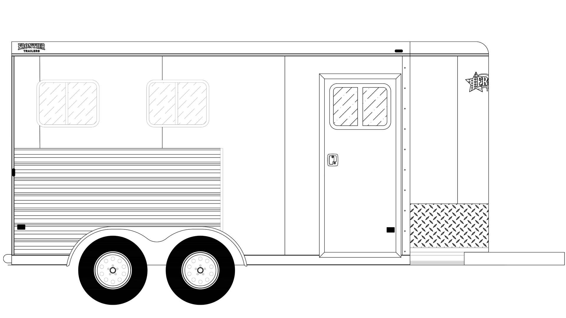 Strider 24"T Bumper Pull Slant Load Series