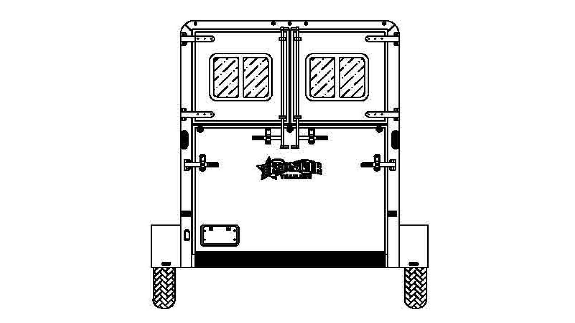 Frontier Trailers - Ambassador 67" BP Straight Load Series - All Aluminum