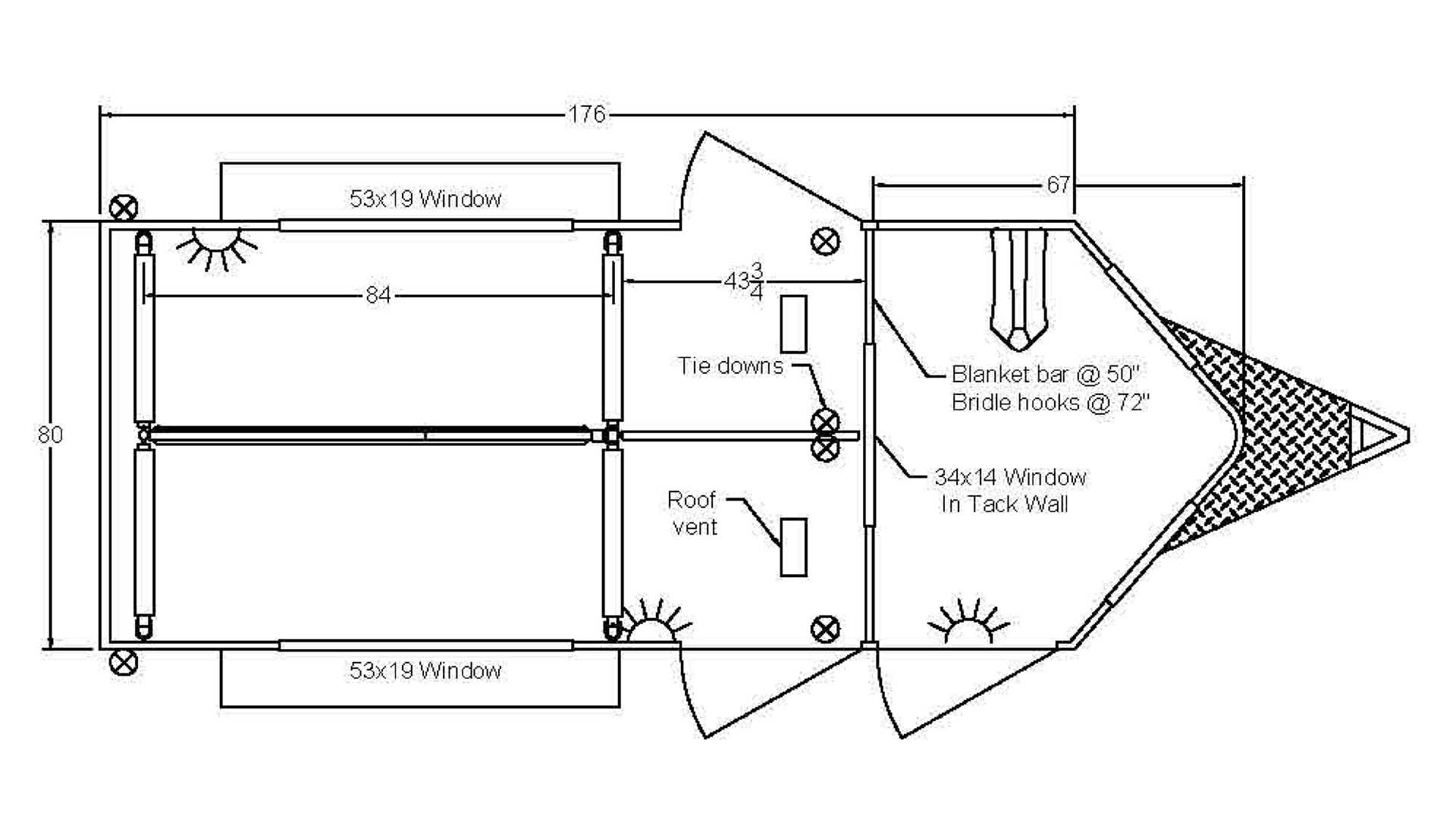 Frontier Trailers - Ambassador 67" BP Straight Load Series - All Aluminum