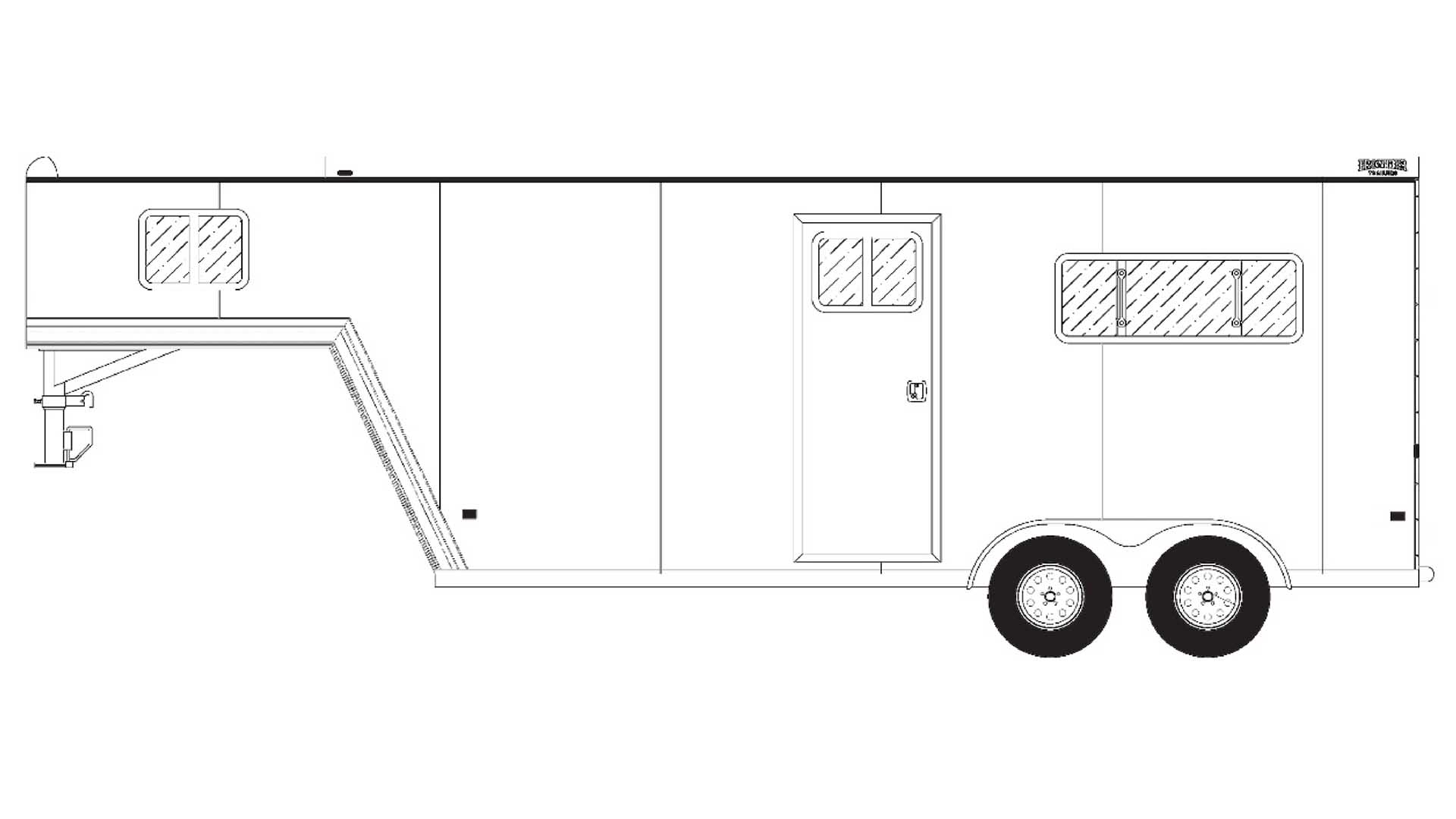 Frontier Trailers - Ambassador 67" GN Straight Load Series Trailers