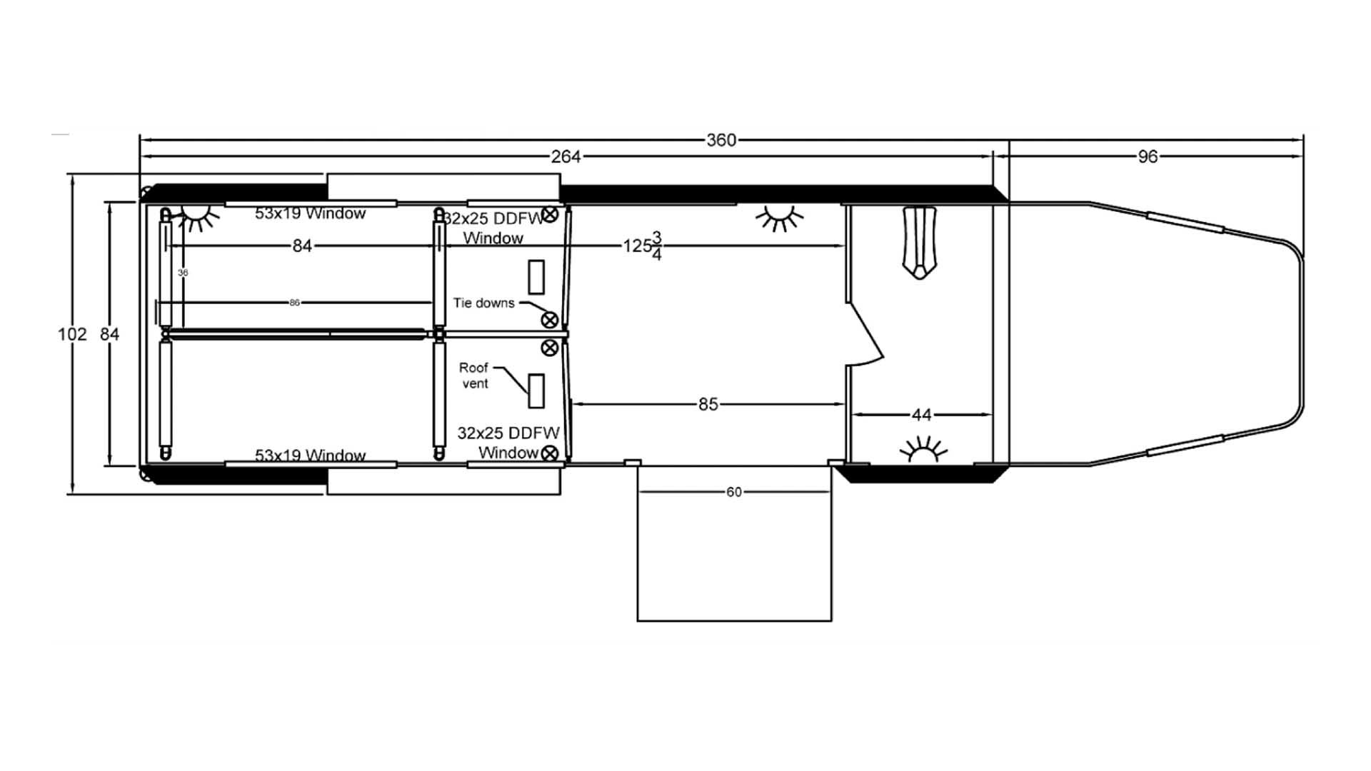 Frontier Trailers Fast Track 2+1 GN Straight Load Series - All Aluminum