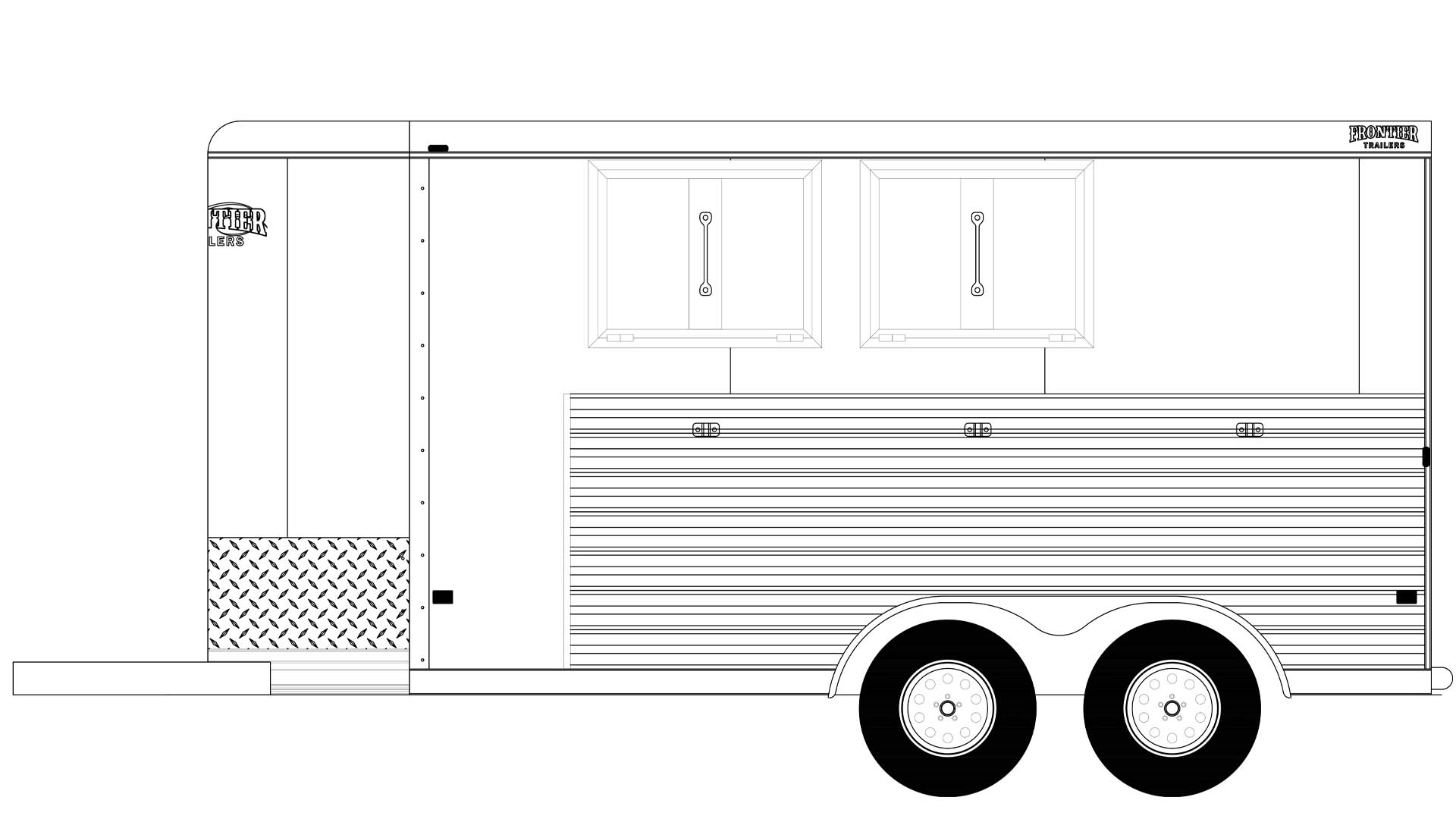 Strider 24"T Bumper Pull Slant Load Series
