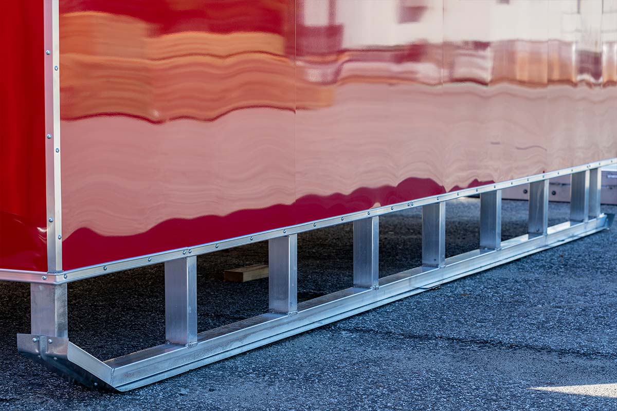 Aluminum Ice Fishing Shacks w/Galvanized Skis: High Country Trailers