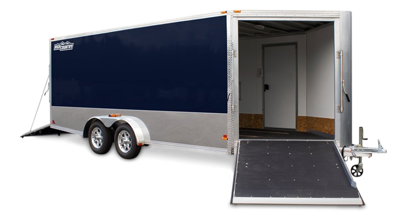 Enclosed Inline Aluminum Snowmobile Trailers: High Country Trailers