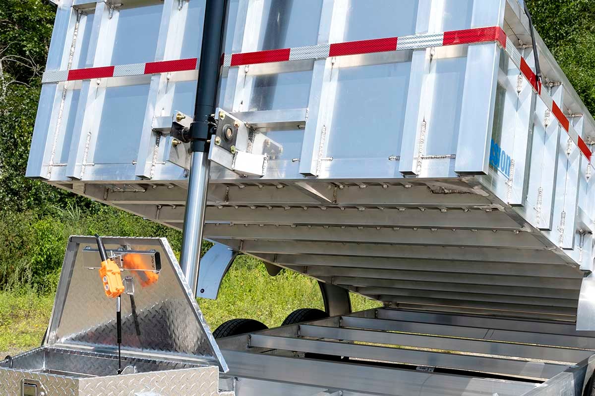 Commercial Utility All Aluminum Dump Trailers by Mission Trailers