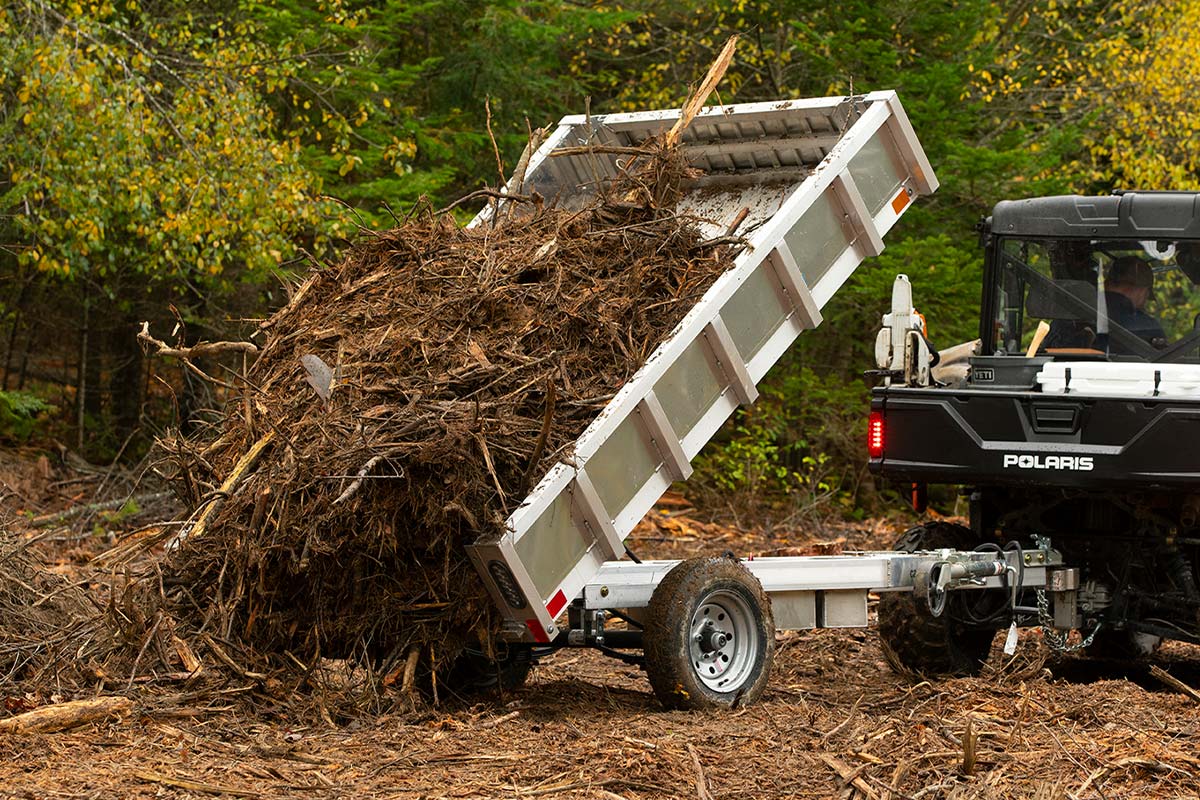 Polaris Hydraulic Tilt Home Owner Dump Trailers - All-Aluminum