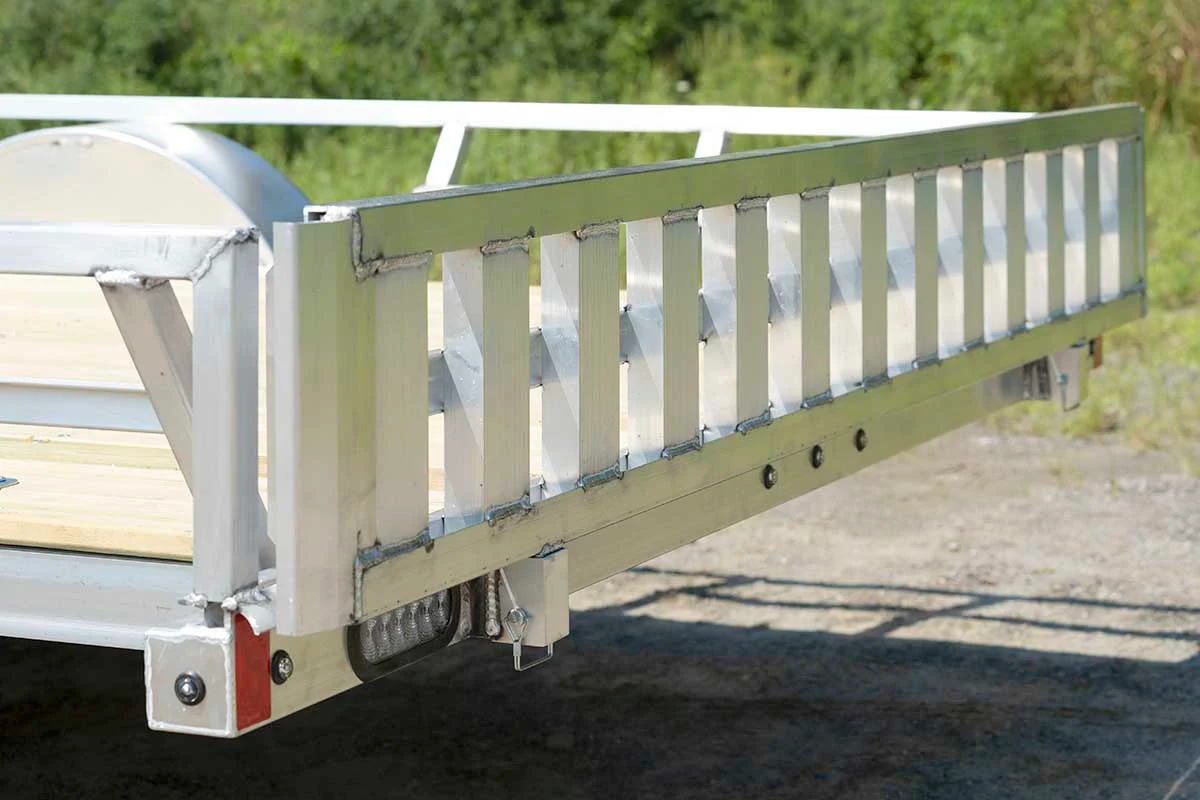Polaris 83" Wide Open ATV Trailers - All Aluminum, Angled Side Rails