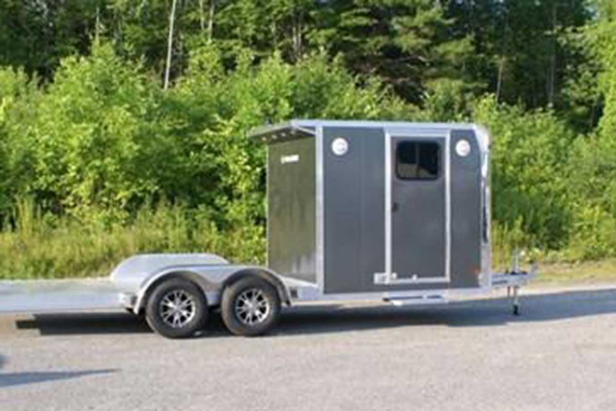 Polaris Open SxS X Series All-Aluminum Trailers w/Enclosed Storage Box