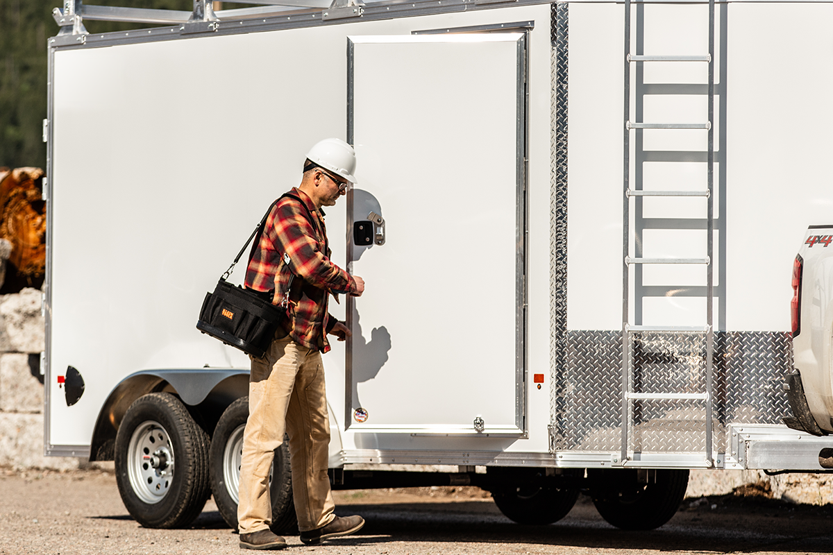 Enclosed Ultimate Contractor Trailers - All-Aluminum Stealth Trailers