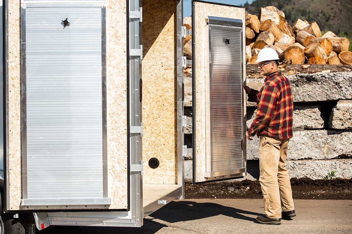 Enclosed Ultimate Contractor Trailers - All-Aluminum Stealth Trailers