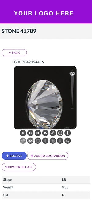 White Label Diamond Inventory App